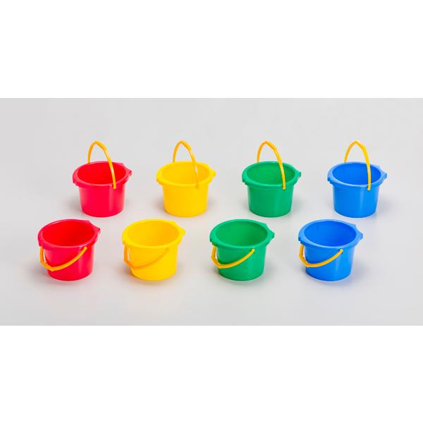 ※こちらは単品セットになります。※<br><br>・カラーバケツ単品8個組セット<br>・セット内容　8個組（4色各2個）<br>・材質　プラスチック<br><br>
