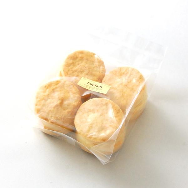 製造工程でよく膨らみ、famfamの通常のパッケージには収まらなくなってしまった商品を詰め合わせました。いわゆるスコーンの”狼の口”が大きく開いた上質なプレーンスコーンの詰め合わせです。純粋蜂蜜をたっぷり使用したしっとりとした食感、やさしい...