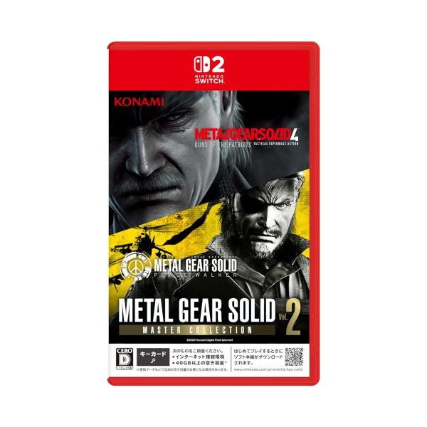 【発売日：2026年08月27日】Switch 2用標準価格:6600コナミデジタルエンタテインメント(2026年8月27日発売)●早期購入封入特典DLC：METAL GEAR SOLID 4 GUNS OF THE PATRIOTS (M...