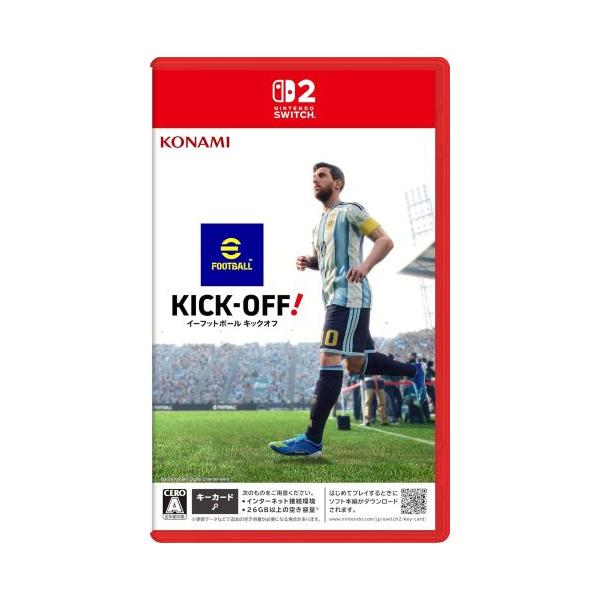 【発売日：2026年06月04日】Switch 2用コナミデジタルエンタテインメント(2026年6月4日発売)●早期購入封入特典：DLCコードチラシ・各モードの試合で使用できるeFootball オリジナルボール▲通常発売日の前日に当店より...