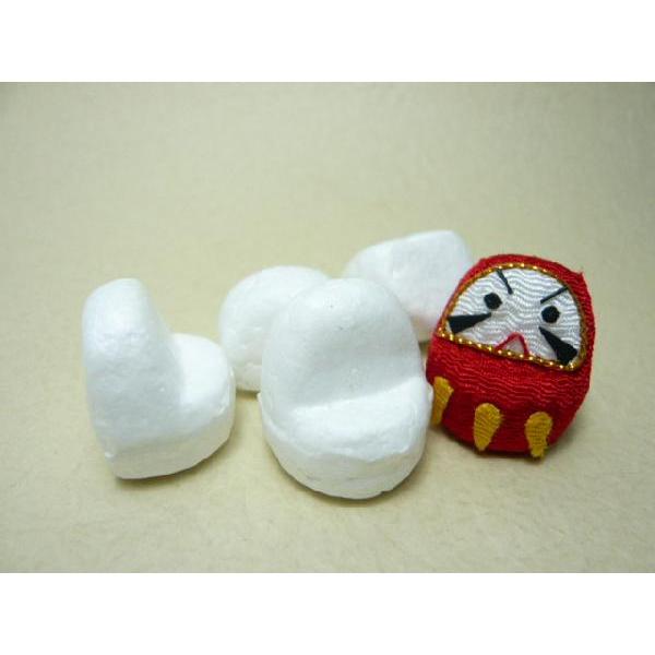 ちりめん細工の完成品も参考にしてね♪色違いを作ったり、このほかの使い方もいろいろ考えてみてね♪縦２４ｍｍ　輸入品（中国）発泡品のため、若干欠けたところ、穴あきなどがありますが、ちりめん生地でくるむので問題ありません。バリがある場合があります...