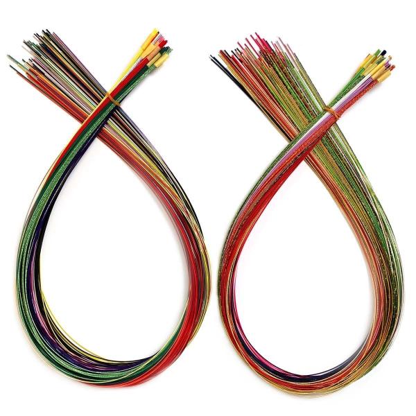 常備しておきたい『備えの水引』手作りを楽しむ　『趣味の水引』国産水引（四国）　水引全長90cm【備えの水引120本 内訳】 絹巻き水引（白・赤38・黄41・ピンク34・オレンジ40・青（緑）50・紫55・黒63 各10本）羽衣水引（日和22...