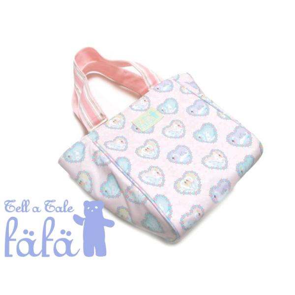 fafa 「DANA保温保冷ミニバッグ・ハートフレームスワン柄」（F）