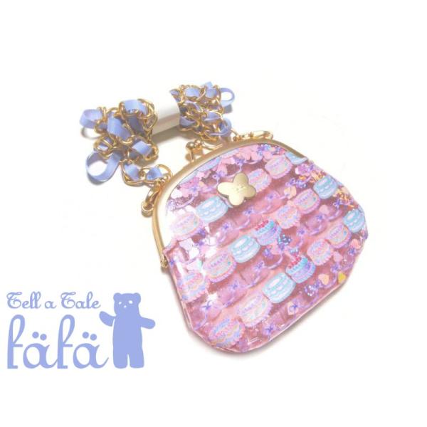 fafa 「MAY ALICE スパンコール入りがま口ポシェット」(F) 【メール便(送料198円)対応可】