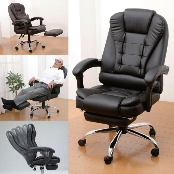 【至福の座り心地】極厚クッションに包まれる。Gravinaプレジデントチェア無段階リクライニング ＆ 伸縮式フットレストで、仕事から休息までこれ一台「長時間座っても疲れない椅子が欲しい」「仕事の合間に足を伸ばしてリラックスしたい」……そんな...