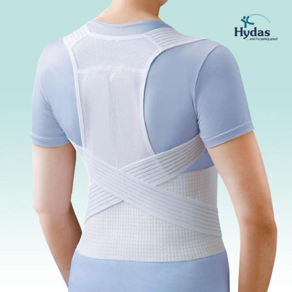 首・肩・腰の悩みに！シャキッと美姿勢で若々しい印象に！背中を補整するドイツ製サポーター。太ベルトで腰を支えながら2枚の補整プレートで背筋をサポート。温度調整素材アウトラスト採用で着け心地も一年中快適です。医療先進国ドイツのハイダス社製。ベテ...