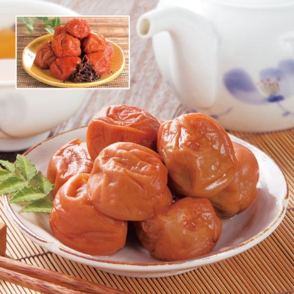 【 本場・紀州の贅沢を存分に 】日本一の梅の産地、和歌山県産の南高梅を使用した大粒つぶれ梅が登場。塩分約3％の体に優しい仕上がりで、毎日の食卓を彩ります。■ 選べる2つの伝統の味わい【はちみつ】**大粒3L〜4Lサイズを厳選。蜂蜜を加え、ま...