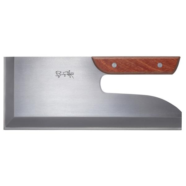 切れ者ステン金II号鋼麺切庖丁　左錆びにくく、切れ味の良い高級ステンレス鋼を使用した、左用の麺切包丁です。サイズ:300mm/600g日本製