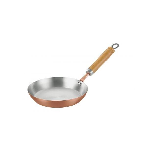 メーカー希望小売価格 : 11,500円(税抜き)サイズ: 幅202 × 全長360 × 高さ135mm底板厚: 1.2mm材質/ 本体: 純銅(内側のみ錫メッキ　外側: クリア塗装)　　　接合部: 鉄（銅メッキ）　ネジ: 鉄　柄: 天然木...