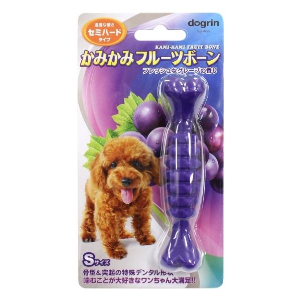 骨型＆突起の特殊デンタル形状！適度な硬さのセミハード！フレッシュなグレープの香り！・適度な硬さのセミハードタイプで、満足感のある噛み心地です。・楽しく遊びながら口内のお掃除や歯茎を刺激してマッサージ効果も得られます。・おいしそうな香りがたま...