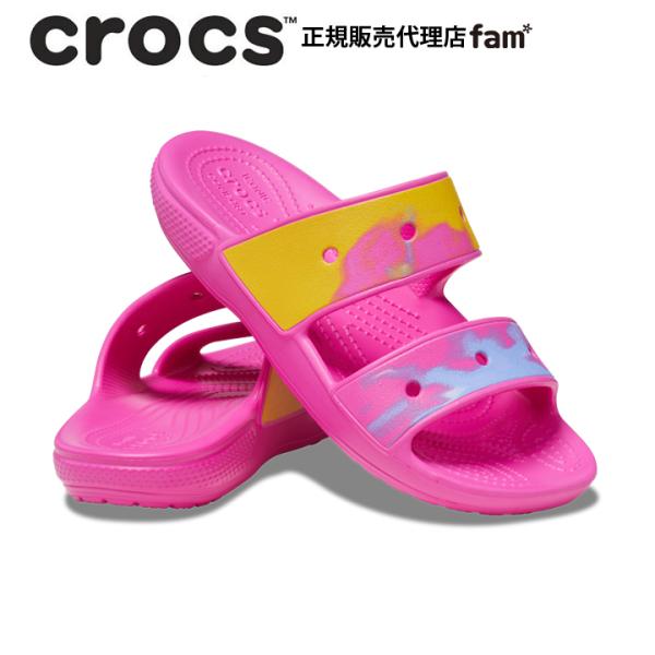 メーカー希望小売価格はメーカー商品タグに基づいて掲載しています。【商品説明】クラシック クロッグの快適さとクラシック スライドの良さを引き継いだスタイルがサンダルに。さらに快適さと足元の安全さを叶える2本のアッパーストラップには、ジビッツ ...