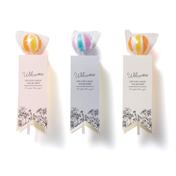 【返品不可／キャンセル不可】おしゃれ お菓子 Candy tags(棒付キャンディー)単品 追加1個 メッセージ ネームシール タグ 飴 かわいい プチギフト 結婚式 ウェディング パーティー 二次会 ギフト 送賓 送賓グッズ お見送り お...