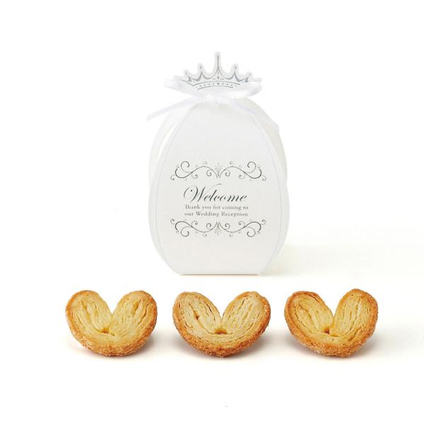 【返品不可 キャンセル不可】結婚式 プチギフト チャペルプチ(ハートパイミニ)単品 追加1個 お菓子 美味しい おしゃれ ウェディング パーティー 二次会 ブライダル ギフト 送賓 お見送り お礼 お返しティアラをつけた白くて丸いフォルムが...