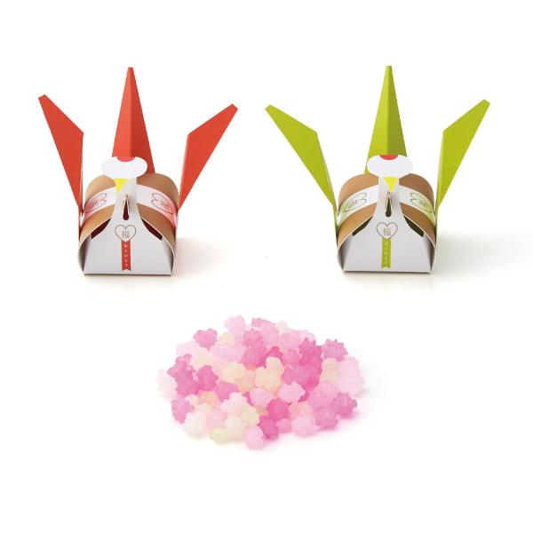【キャンセル不可 返品不可】結婚式 プチギフト お菓子 メオトヅル小箱(こんぺいとう)単品 追加1個  鶴 和装 和風 おしゃれ ウェディング パーティー 二次会 ブライダル ギフト 送賓 お見送り お礼 お返し折り鶴のようパッケージにこん...