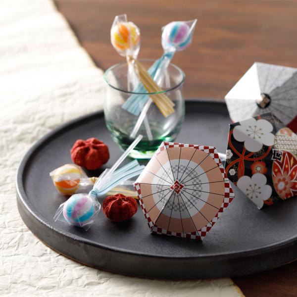 結婚式 プチギフト お菓子 祝傘プチ(棒付キャンディー)単品 追加1個 和傘 和風 和装 和柄 おしゃれ ウェディング パーティー 二次会 ブライダル ギフト 送賓 お見送り お礼 お返し和傘モチーフの棒付きキャンデーは、和装ウェディングや...