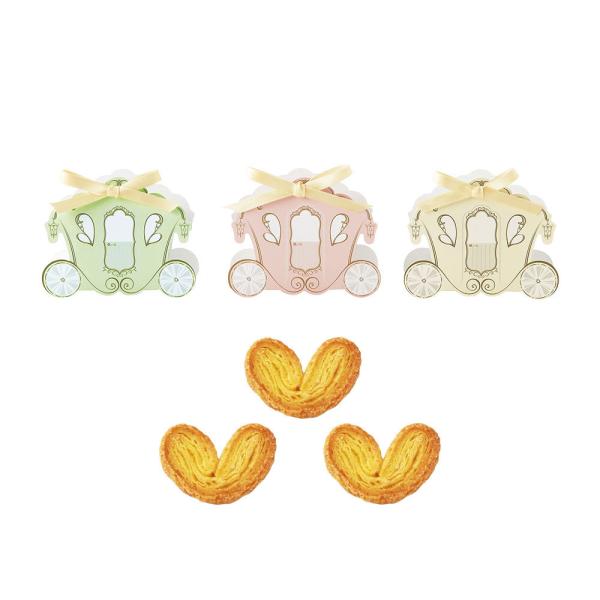 【返品不可 キャンセル不可】結婚式 プチギフト お菓子 プティ・コーチ(ハートパイミニ) おしゃれ かわいい 馬車 メルヘン ウェディング パーティー 二次会 ブライダル ギフト 送賓 お見送り お礼 お返しありったけのありがとうを、パイと...