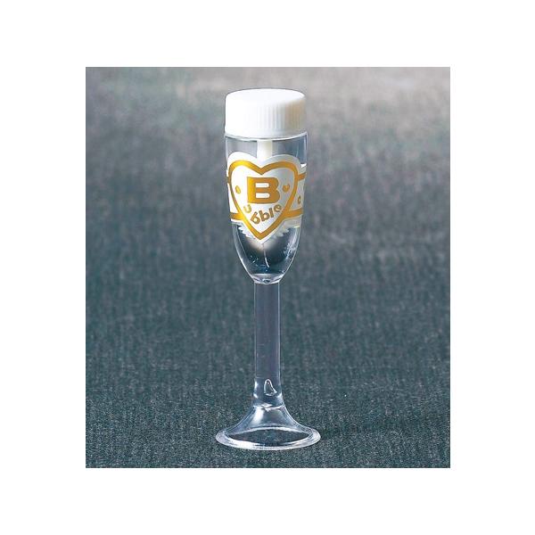 シャンパングラスに入ったバブルシャワーが祝酒の泡のように舞い上がります。演出アイテム 結婚式 ウエディング 披露宴 ブライダル 挙式 演出グッズ シャボン玉 パーティー イベント ホワイト KIRATTO キラット 1014 【内容量】約5...