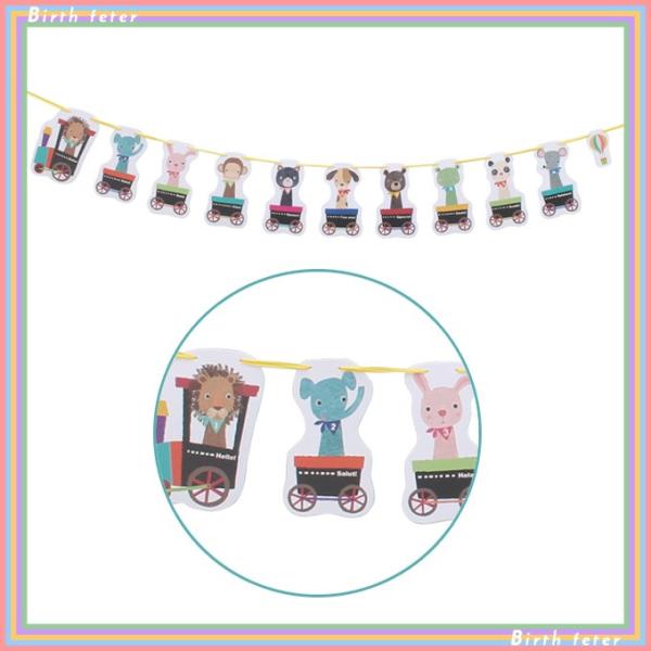 可愛いアニマルたちのガーランド!子供部屋に飾ったり、いろいろなパーティーにもおススメです。ガーランドを飾るだけで、お部屋がパッと明るく華やかに!ペーパーモチーフの穴にリボンを通すだけでかわいいガーランドの出来上がり♪付属のリボン台紙もガーラ...