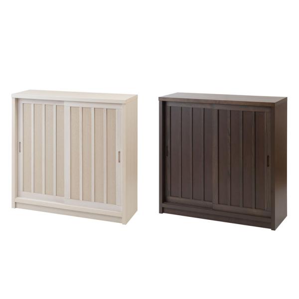 ■商品の仕様/前板枠：桐材(ウレタン樹脂塗装)、扉枠内：天然木化粧繊維板(ウレタン樹脂塗装)、天板：強化プリント紙化粧繊維板、その他：プリント紙化粧繊維板■商品サイズ/本体:(約)幅90.5×奥行30×高さ86.5cm■扉内寸/(約)(左右...