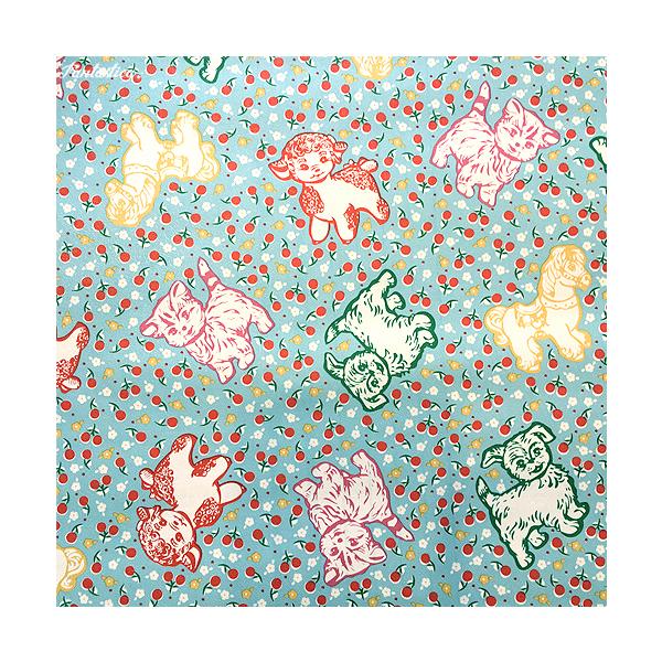 オランダ、キッチュキッチンからポップ＆キッチュなロール・ステッカーが入荷しました！チェリードットをバックに、レトロアニマルなシープやキャット、ポニーやドッグが描かれています。お部屋のお好きな場所に貼ってDIYいただくのはもちろん、額装してイ...