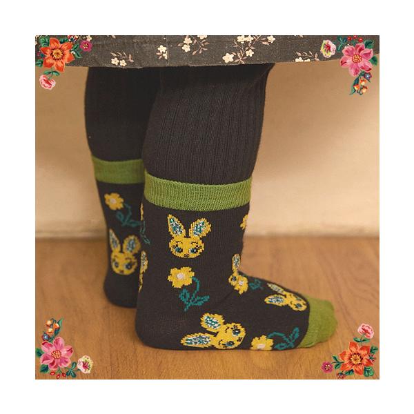 【クリックポスト発送可】<ご注文点数が多い場合は宅配便に変更となります>ナタリー・レテの描く、ポップ＆キュートな動物たちがキュートな靴下になりました！遠い昔、おとぎ話や童話の中で出会った幻想的な庭園や動物たちの姿を思い起こさせる...