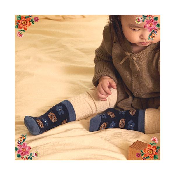 【クリックポスト発送可】<ご注文点数が多い場合は宅配便に変更となります>ナタリー・レテの描く、ポップ＆キュートな動物たちがキュートな靴下になりました！遠い昔、おとぎ話や童話の中で出会った幻想的な庭園や動物たちの姿を思い起こさせる...