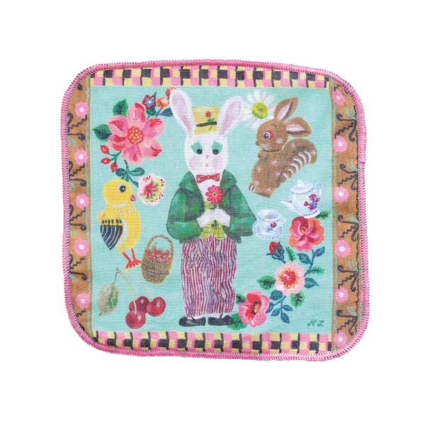 【クリックポスト発送可】<ご注文点数が多い場合は宅配便に変更となります>ナタリー・レテの描く、ポップ＆キッチュな世界がタオル・ハンカチになりました。こちらは、ナタリーの新作絵本『la semaine du Jardinier H...