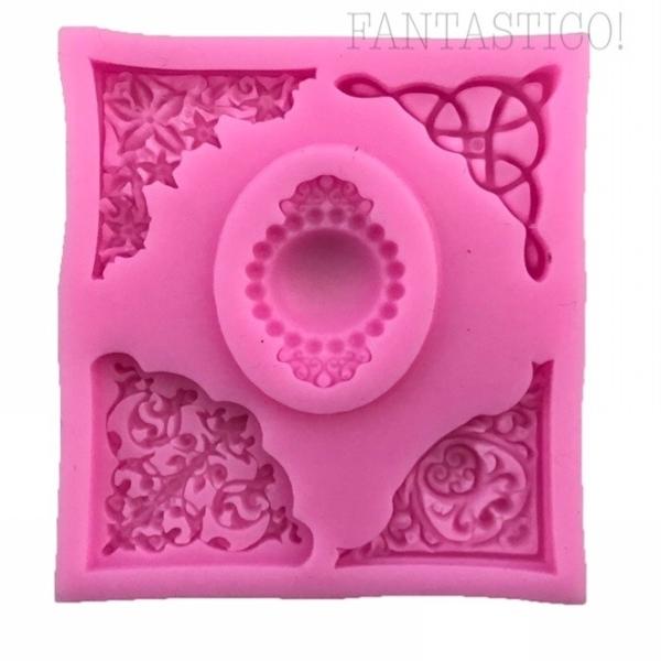 ハンドメイドに色々使えるシリコン型シリコンマットです。ー40℃から210℃まで対応！シュガークラフト、シュガーベール、レジン、樹脂粘土、チョコレート型、キャンドル型、石鹸型、オルゴナイト、アロマハイストーンなどにお使いいただけます。日本では...