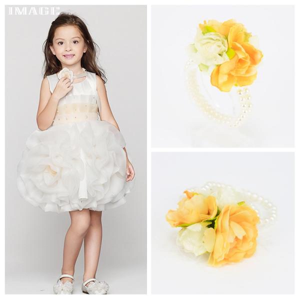 ☆素材：ポリエステル/パール<br>☆カラー：黄色<br>☆リストレット周り：約16cm<BR>☆太さ最大：約6cm<BR>☆特徴：大人、子供兼用<BR><br>当店の...