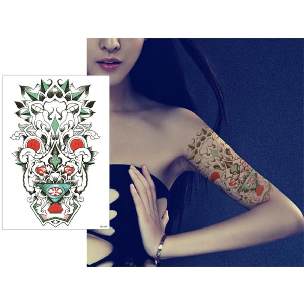 サイズ：約15cm×21cm（絵柄台紙部分）材質：ポリエステル 高品質の紙 、裏面:EVA樹脂 接着剤。使用対象：皮膚、ガラス、陶器、金属など継続時間：お風呂に入っても通常は4-7日、よく動かす所と関節部分は2,3日手軽に使える流行のファッ...