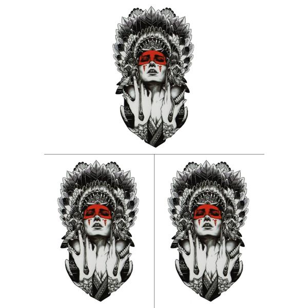 サイズ：約15cm×21cm（絵柄台紙部分）×3枚材質：ポリエステル 高品質の紙 、裏面:EVA樹脂 接着剤。使用対象：皮膚、ガラス、陶器、金属など継続時間：お風呂に入っても通常は4-7日、よく動かす所と関節部分は2,3日手軽に使える流行の...