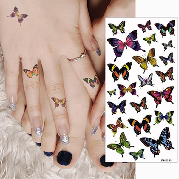 サイズ：約9cm×18.5cm（絵柄台紙部分）材質：ポリエステル 高品質の紙 、裏面:EVA樹脂 接着剤。使用対象：皮膚、ガラス、陶器、金属など継続時間：お風呂に入っても通常は4-7日、よく動かす所と関節部分は2,3日手軽に使える流行のファ...