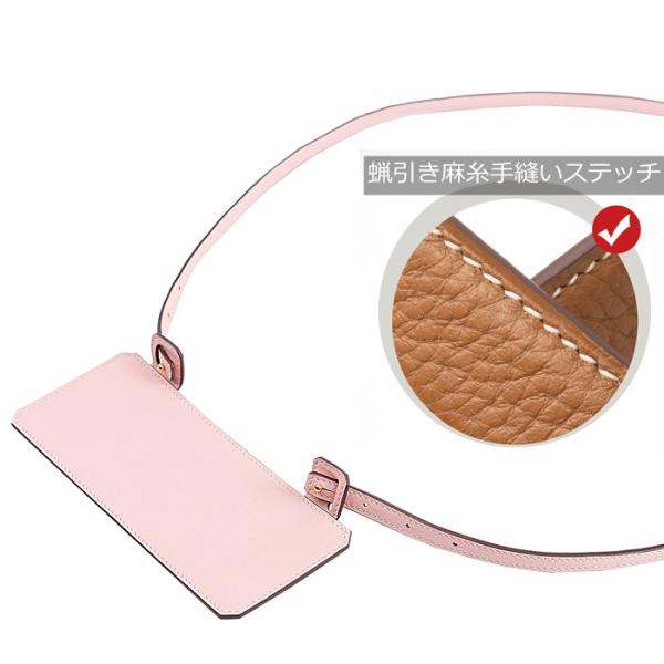 使用可能なウォレット：コンスタンスロング/ケリーウォレットロングに使用可能素材：ストラップ：牛本革固定用パーツ： 牛本革糸：太い番手の蝋引き麻糸手縫いステッチ仕様ストラップ部分サイズ：幅1.1cm長さ120cm(調整穴左右各4つ/穴間距離2...