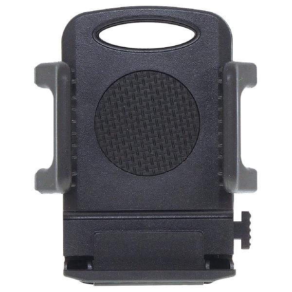 本体サイズ: 高さ95mm、幅73〜118mm（調節可能）、奥行45mm。ホールド幅: 50〜93mm対応。ホールド厚: 最大19mm。可動式ホールドアーム: 様々なモバイル機器に対応。操作方式: 左右開閉はワンプッシュリリース式。Ｌ型フッ...