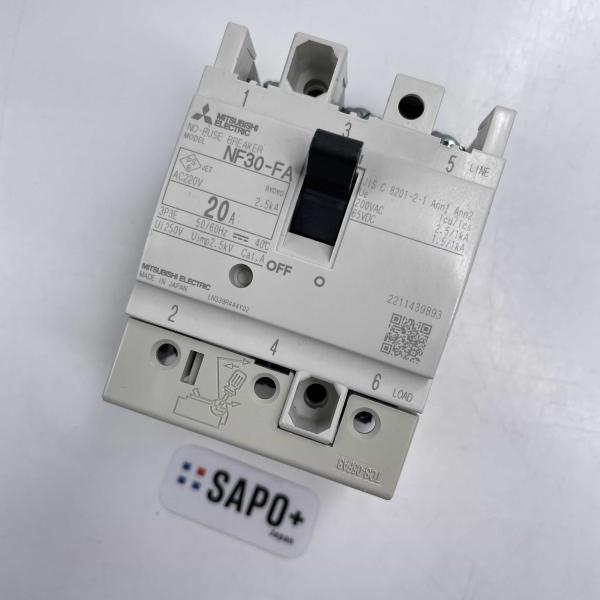 NF30-FA 20A ノーヒューズ遮断器 三菱電機 漏電遮断器 (10175)