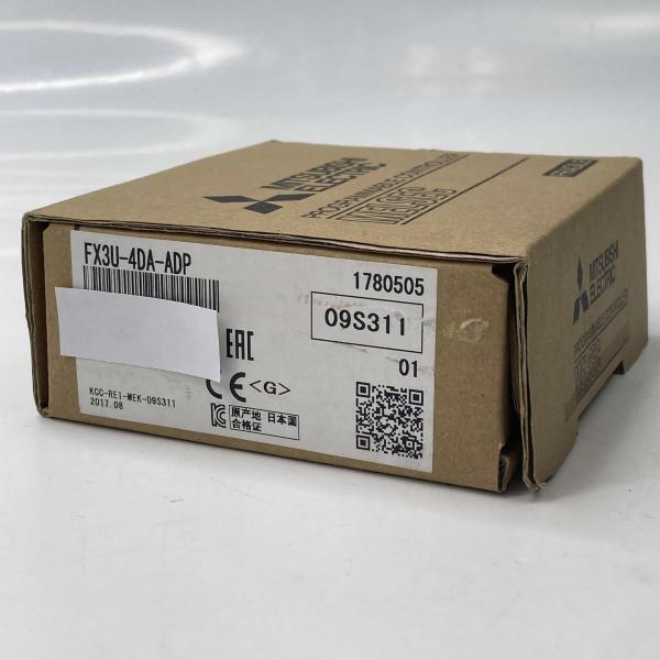 FX3U-4DA-ADP 2017年製 箱汚れ有 MELSEC-FX3U 4点アナログ出力ユニット ADPアダプタ付 三菱電機 PLC (15330)