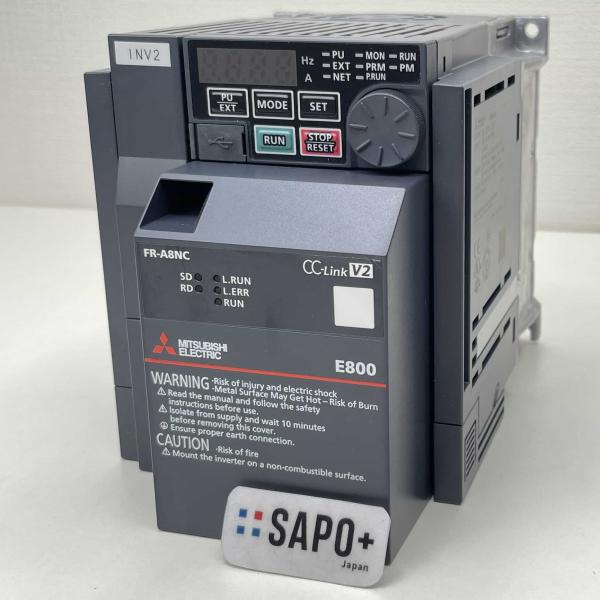 FR-E820-1.5K-1 (FR-A8NC付属) 2020年製 インバータ（三相200Vクラス・1.5kW・CC-Link通信オプション付） 三菱電機 インバーター (20010)