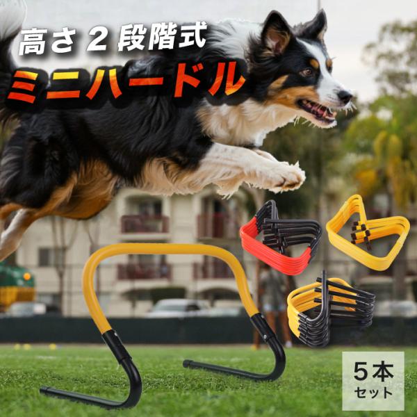 5台セット俊敏性・瞬発力・跳躍力を総合的に鍛えられる、ドッグアジリティ用「高さ2段階式ミニハードル」です。軽量かつ耐久性に優れた強化プラスチック製で、屋内外どちらでも使用可能。愛犬の体格やレベルに合わせて高さを簡単に2段階調整できるため、小...