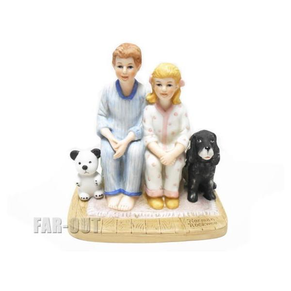 USA　1982年 　陶磁器製  ノーマンロックウェル コレクターズクラブ古き良き時代のアメリカを描きアメリカで最もよく売れた雑誌「サタデー・イブニング・ ポスト」の表紙を47年間もの間、毎週のように描き続け世界中の多くの人々から愛されてい...