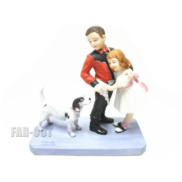 USA　1982年 　陶磁器製　日本製Norman Rockwell Museum コレクション The American Family シリーズ 古き良き時代のアメリカを描きアメリカで最もよく売れた雑誌「サタデー・イブニング・ ポスト」の...