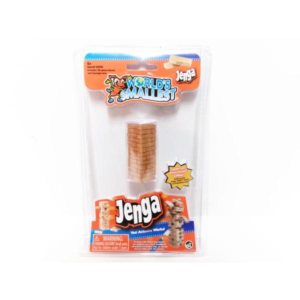 アメリカ　期間限定クラシックトイをミニチュアサイズのフィギュアとして展開する「 WORLD’S SMALLEST 」シリーズ1983年イギリスで発売されたおもちゃ 知育玩具同サイズの直方体のパーツを組んで作ったタワーから崩さないように注意し...