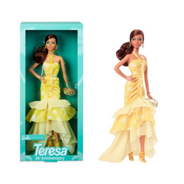 マテル社　アメリカ　2024年　大人のコレクター向けにデザインされたBarbie Signatureシリーズ1988年に "California Dream Teresa" でデビューしたバービー友達テレサ35周年記念として当時のドールファ...