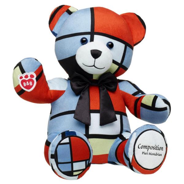 Build-A-Bear　アメリカ　期間限定品ぬいぐるみの外側部分のキットを購入し、購入者がスタッフィングして作成するカスタムメイドのぬいぐるみで有名なビルドアベア社と、オランダの抽象画家ピエト・モンドリアンの作品 コンポジションをモチーフ...