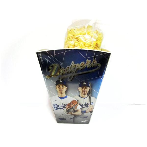 LA ドジャース球場限定  2025年　期間限定品ドジャース球場内の一部の販売店でのみ入手可能な4面にドジャースの選手がデザインされたポップコーンバケットディスプレイや物入れとしても使用できます。※※画像にあるポップコーンは含まれません。プ...
