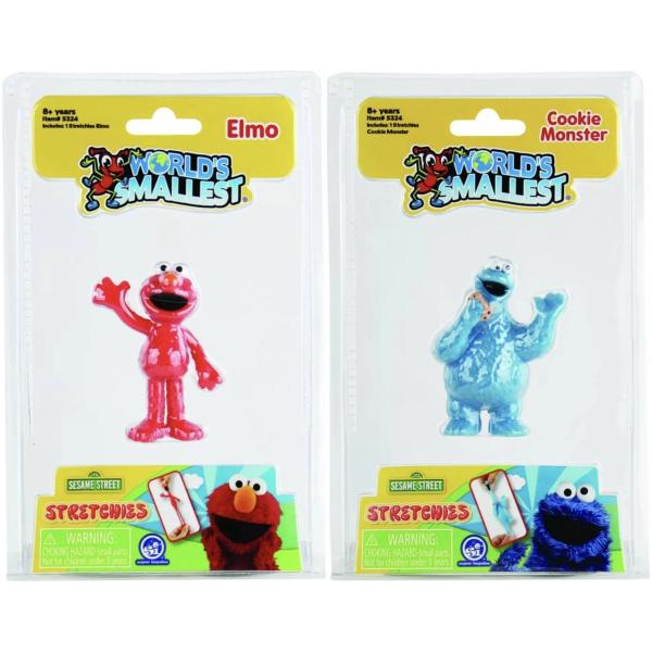 アメリカ　期間限定品クラシックトイや雑貨 ゲームなどをミニチュアサイズのフィギュアとして展開する「 WORLD’S SMALLEST 」シリーズ2点セットActually Works  ストレッチさせて遊べます。ブリスターパッケージ入りパッ...