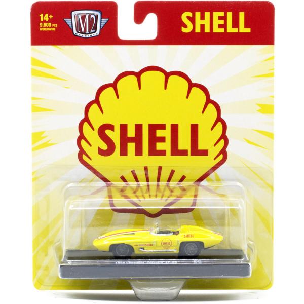 アメリカ  M2 Machines  2026年Shell 1959 Chevrolet Corvette XP-86  メタルダイキャスト製ミニカー1:64 スケール車のサイズ：約9cmNew2604_02