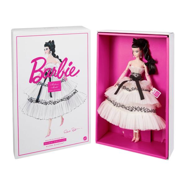 マテル社 USA　2026年  コレクター向けの Barbie Signatureシリーズバービーファッション・モデル・コレクションは、そのルーツに立ち返りハイファッションをテーマにしています。肌の質感が良く出たずっしり重い素材シルクストー...