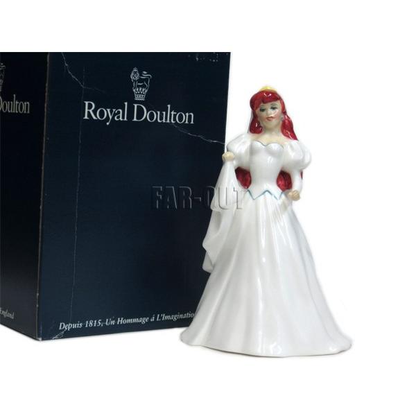 イギリスの伝統装飾器メーカー「ロイヤル・ドルトン社」の手によるディズニー陶器フィガリンシリーズ1990年代　ディズニープリンセス・コレクションシリーズ限定2000体　シリアルナンバー入り　鑑定書付きボーンチャイナ　高級磁器製サイズ：高さ約2...