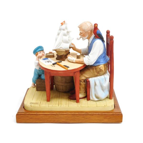 Norman Rockwell Museum, Inc.　アメリカ　1983年　ノーマンロックウェルミュージアム限定The Large Classic Figurine Collectionシリーズ日本製1000個限定　シリアルナンバー入り...