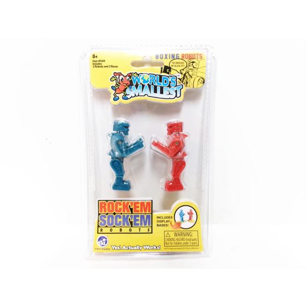 Super Impulse社　USA　2018年クラシックトイをミニチュアサイズのフィギュアとして展開する「 WORLD’S SMALLEST 」シリーズ人気レトロボクシングトイのロックンソックンのミニチュアフィギュアActually Wo...